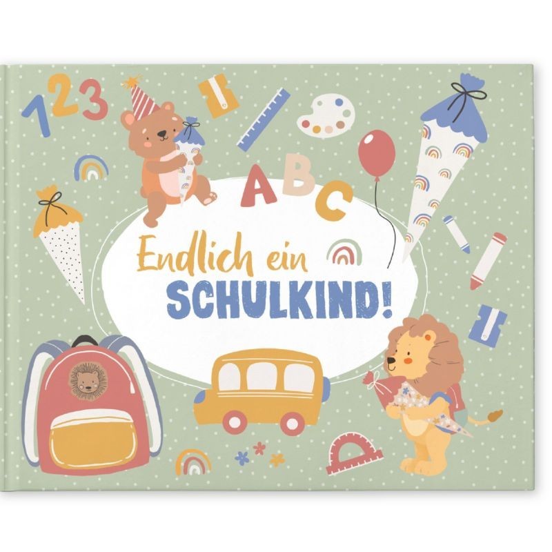 Freundebuch Endlich ein Schulkind von Papierdrachen