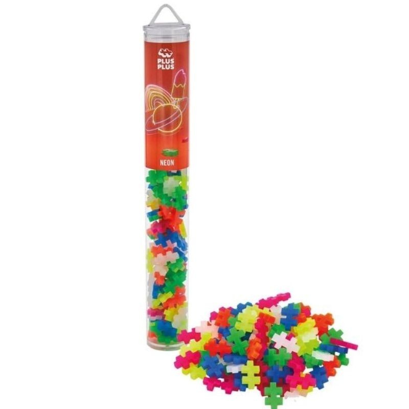 Plus-Plus 100 Bausteine Neon bunt