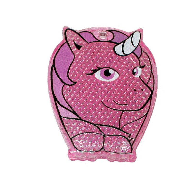 Reflektor Einhorn in pink von Safety Reflector of Finland